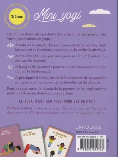 Mini Yogi - 30 cartes de yoga pour des moments zen de Nadège Lanvin ...