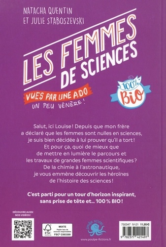 Les femmes de sciences vues par une ado un peu... - Natacha Quentin - Livres - Furet du Nord