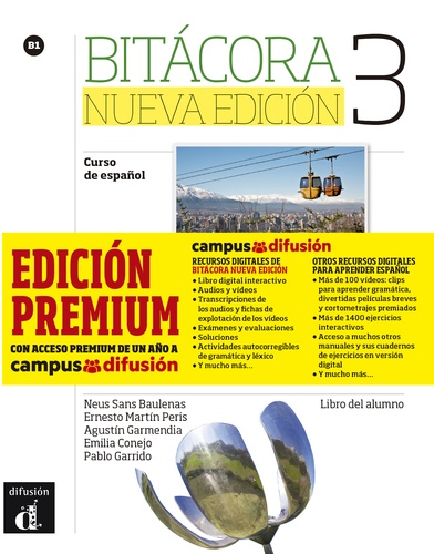 Bitácora 3 B1 - Libro del alumno, edicion premium de Neus Sans Baulenas ...