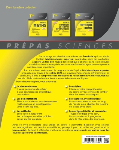 Mathématiques expertes Tle de Nicolas Nguyen - Grand Format - Livre ...