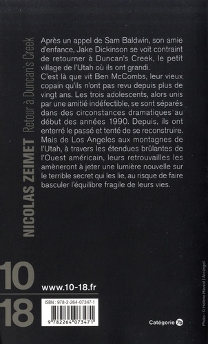 Retour à Duncan's creek de Nicolas Zeimet - Poche - Livre - Occasion ...