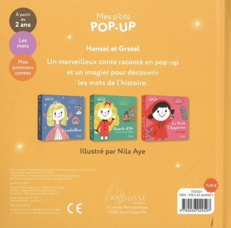Hansel et Gretel de Nila Aye - Album - Livre - Decitre