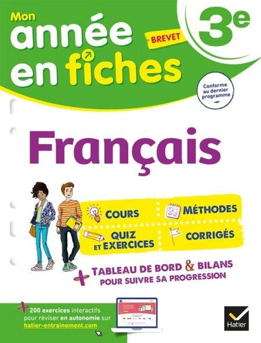 Français 3e (fiches de révision & exercices) de Nora Nadifi - Decitre