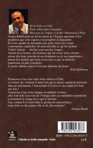 Mes lettres à Elle de Osama Khalil - Livre - Decitre