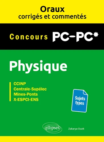 Physique Concours PC/PC* de Zakarya Ouzit - Decitre