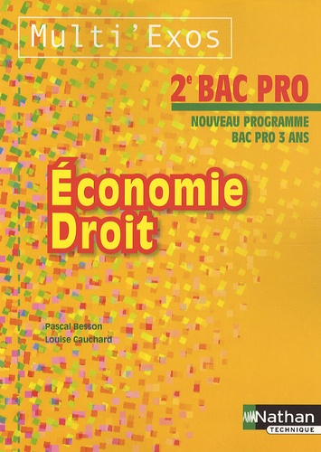 Economie Droit 2e Bac Pro de Pascal Besson - Livre - Occasion - Decitre