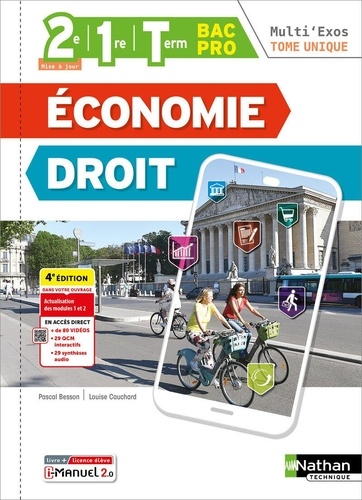 Economie-Droit Tome unique 2e, 1re, Term Bac Pro... de Pascal Besson - Grand Format - Livre ...