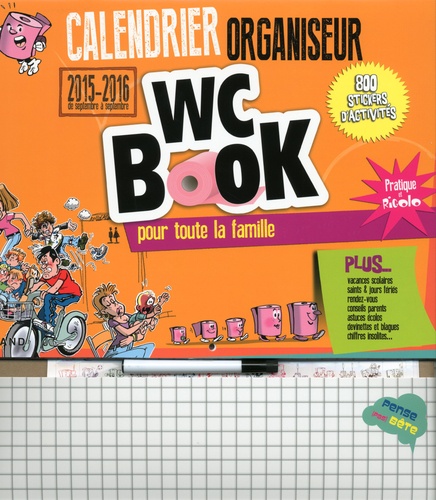 Calendrier organiseur WC book septembre 2015 à... de Pascal Petiot ...