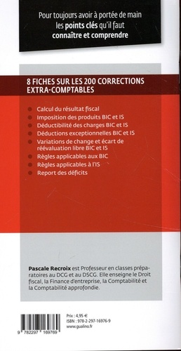 Les 200 corrections extra-comptables - Les... de Pascale Recroix ...