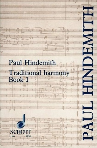 Traditional harmony - with emphasis on exercises... de Paul Hindemith ...