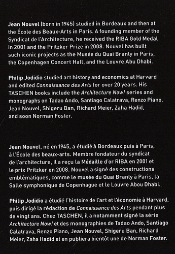 Jean Nouvel by Jean Nouvel - 1981-2022 de Philip Jodidio - Beau Livre - Livre - Decitre