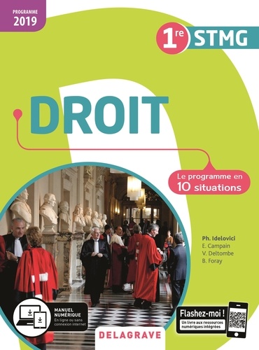 Droit 1re STMG - Le programme en 10 situations de Philippe Idelovici - Grand Format - Livre ...