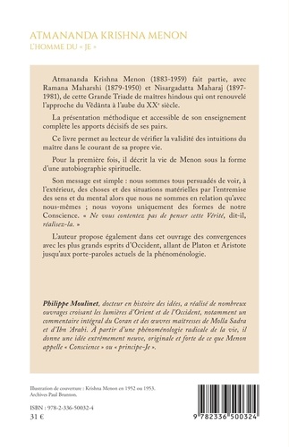 Atmananda Krishna Menon - L’homme du « Je » de Philippe Moulinet ...