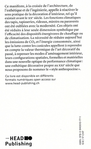 Le style anthropocène de Philippe Rahm - Poche - Livre - Decitre