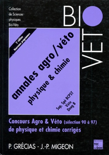 AnnalesAgro-VétoPhysique et Chimie - Concours... - Pierre Grécias ...