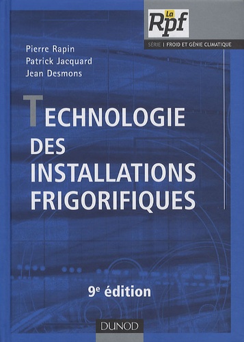 Technologie des installations frigorifiques de Pierre Rapin - Livre ...