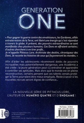 Generation One Tome 1. de Pittacus Lore - Grand Format - Livre - Decitre