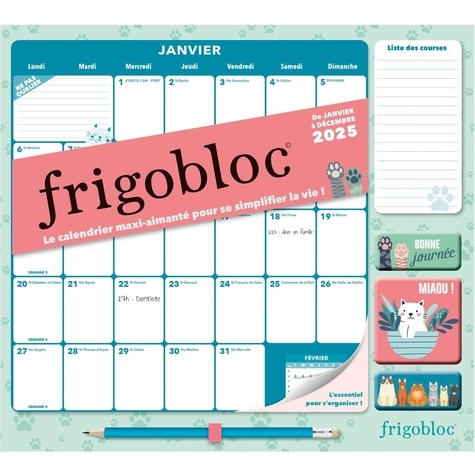 Le calendrier maxi-aimanté pour se simplifier la... - Play Bac - Livres ...