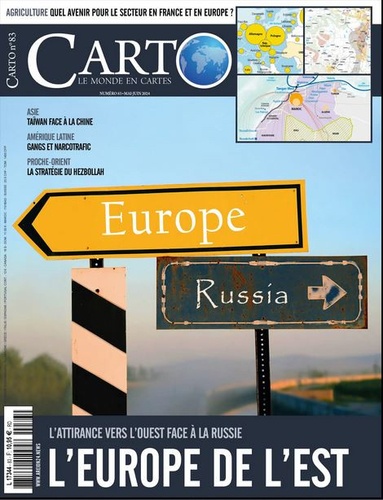 Carto N° 83, mai-juin 2024. L’Europe de... de Carto - Grand Format - Livre - Decitre