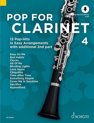 Pop for Clarinet Vol. 4. Pop For Clarinet 4 - 12... de Uwe Bye - Livre ...