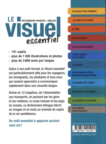 Le visuel essentiel - Dictionnaire... de Québec Amérique - Poche ...