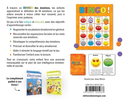 Bingo des émotions - Rachel Ouellet - Livres - Furet du Nord
