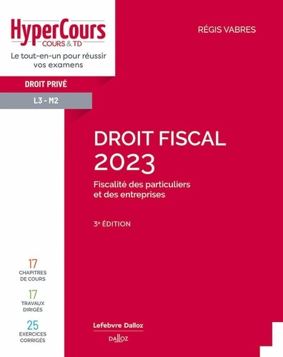 Droit fiscal L3-M2 - Fiscalité des particuliers... de Régis Vabres - Grand Format - Livre - Decitre