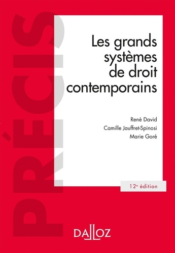 Les grands systèmes de droit contemporains - René David - Livres ...