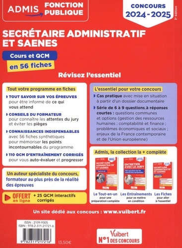Concours Secrétaire administratif et SAENES -... de René Guimet - Grand Format - Livre - Decitre