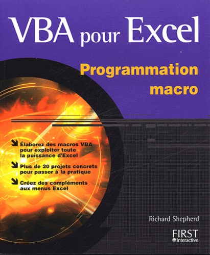 VBA pour Excel - Programmation macro de Richard Shepherd - Livre - Decitre