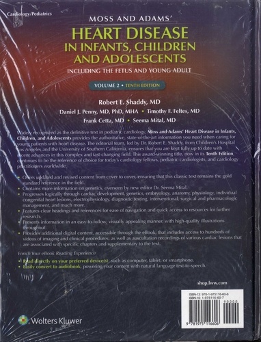Moss & Adams' Heart Disease in infants, Children,... de Robert E ...