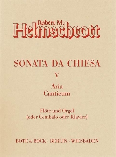Sonata da chiesa V - Aria - Canticum. flute and... de Robert m ...