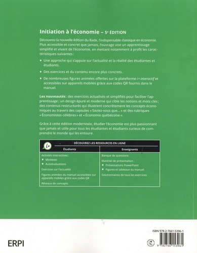 Initiation à l'économie de Robin Bade - Grand Format - Livre - Decitre