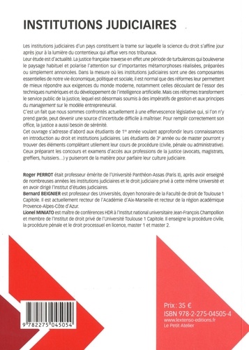Institutions judiciaires de Roger Perrot - Grand Format - Livre - Decitre