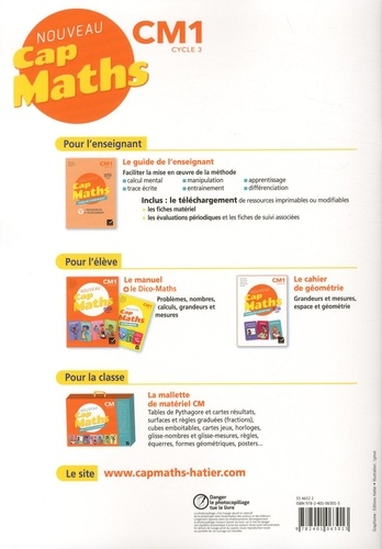 Mathématiques CM1 cycle 3 Cap Maths - Cahier de... de Roland Charnay ...