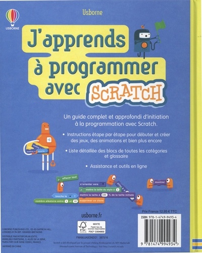 J'apprends à programmer avec Scratch - Rosie Dickins - Livres - Furet ...