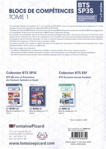 Blocs de compétences BTS SP3S 1re et 2e années... - Roxane Colombini - Livres - Furet du Nord