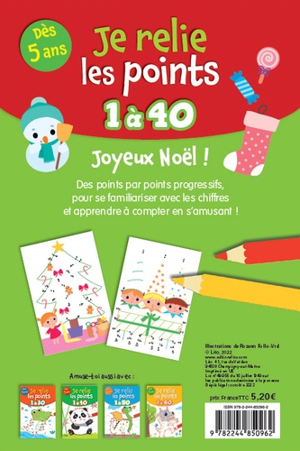 Je relie les points 1 à 40 - Joyeux Noël ! de Rozenn Follio-Vrel ...