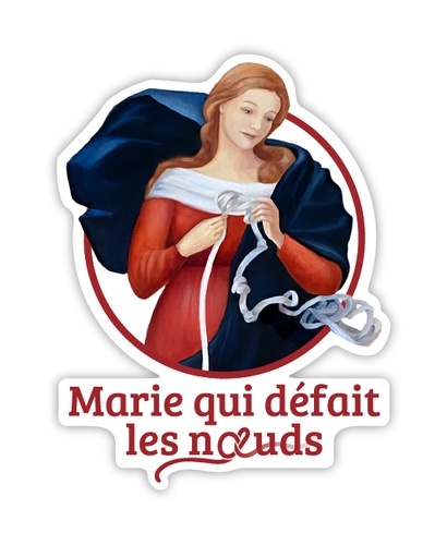 Autocollant Marie qui défait les noeuds, SALVATOR DIFFUSION - Papeterie ...