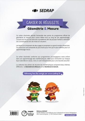 Géométrie et mesure CM2 cahier de réussite de Sandra Boëche - Grand ...