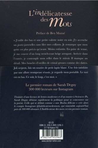 L'indélicatesse des mots de Sarah Degny - Grand Format - Livre - Decitre