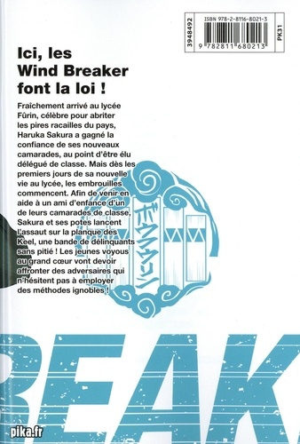 Wind Breaker Tome 6. de Satoru Nii - Tankobon - Livre - Decitre