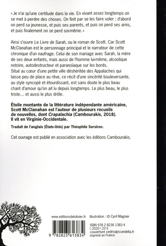 Le livre de Sarah de Scott McClanahan - Grand Format - Livre - Decitre