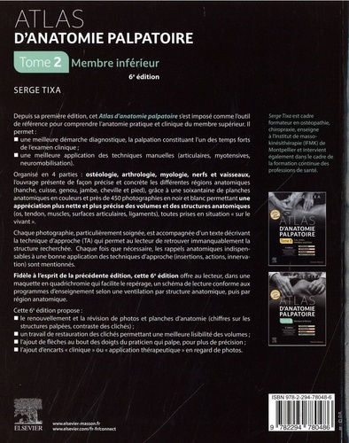 Atlas d'anatomie palpatoire - Tome 2, Membre... - Serge Tixa - Livres - Furet du Nord