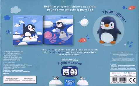 Robin le pingouin - Avec 1 jouet pour le bain de Sigrid Martinez - Album - Livre - Decitre