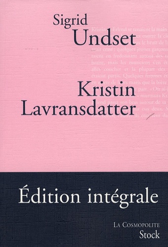 Kristin Lavransdatter - Sigrid Undset - Livres - Furet du Nord