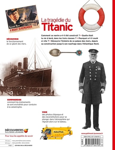 La tragédie du Titanic de Simon Adams - Album - Livre - Decitre