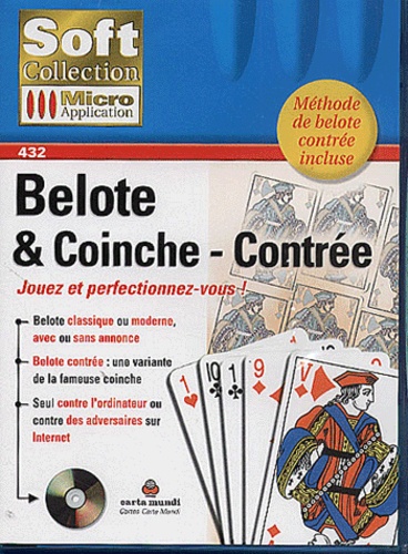 Belote & coinche-contrée. - CD-ROM de Micro Application - Livre - Decitre