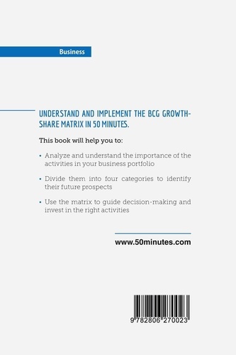 Management & Marketing . The BCG Growth-Share... de 50Minutes - Livre ...