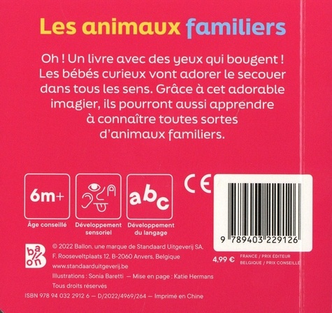 Les animaux familiers de Sonia Baretti - Album - Livre - Decitre